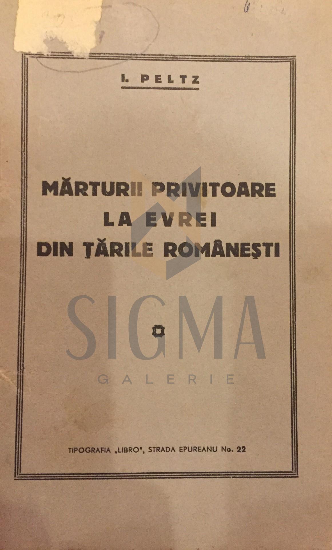 MARTURII PRIVITOARE LA EVREI DIN TARILE ROMANESTI - Galeria Sigma