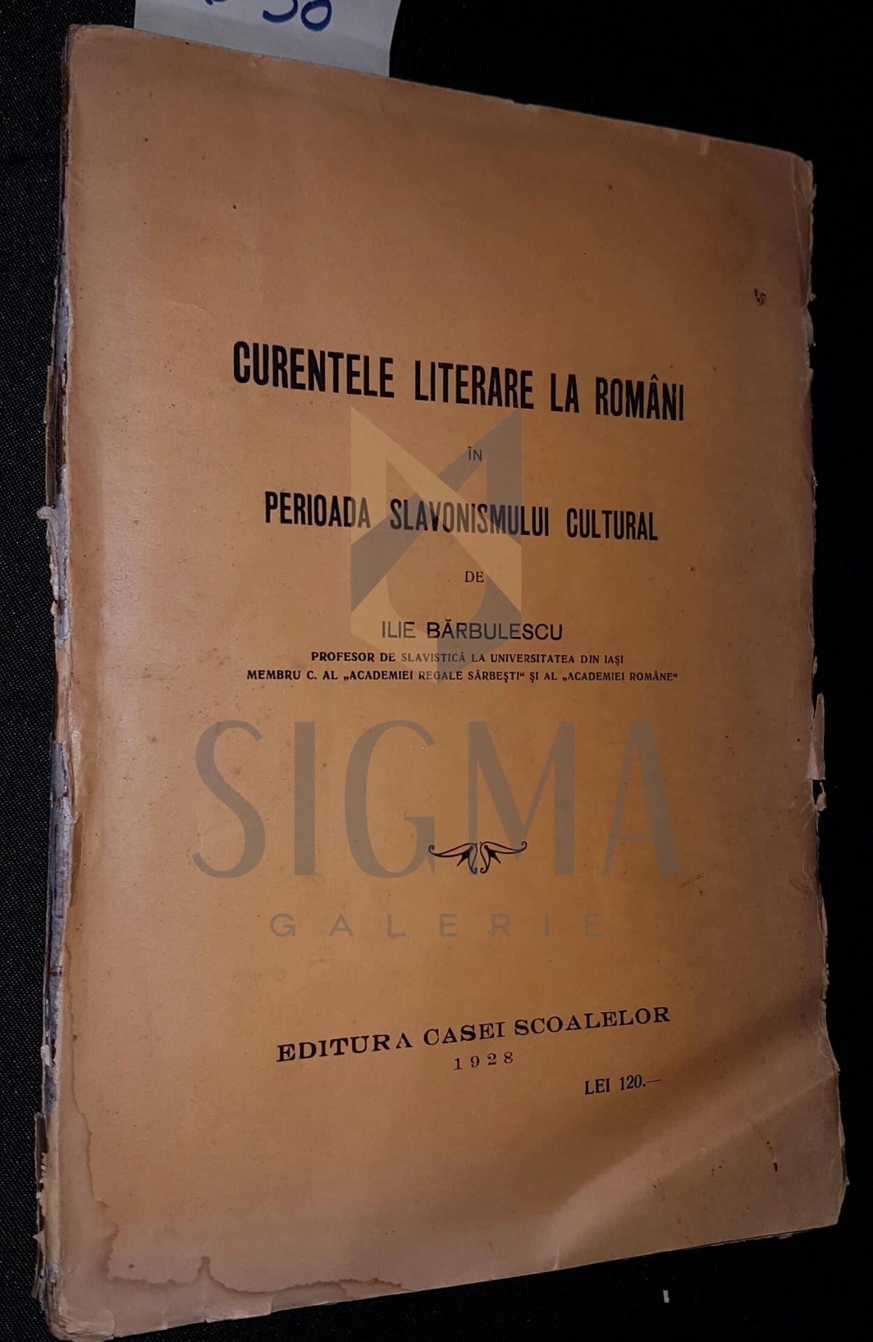 Curentele literare la romani in perioada slavonismului cultural ...